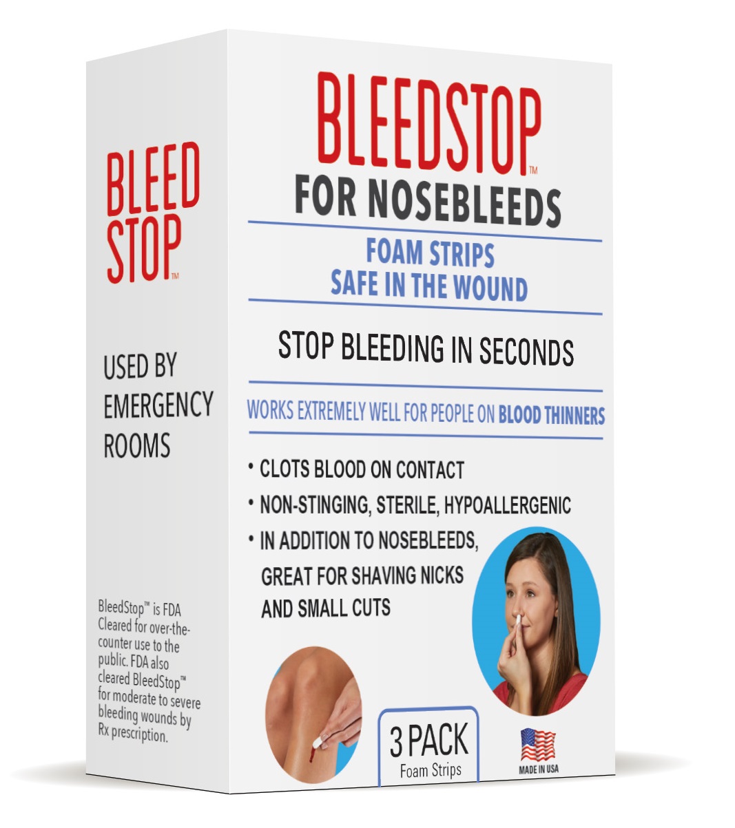 BleedStop™ for People on Blood Thinners, Great for Nosebleed
