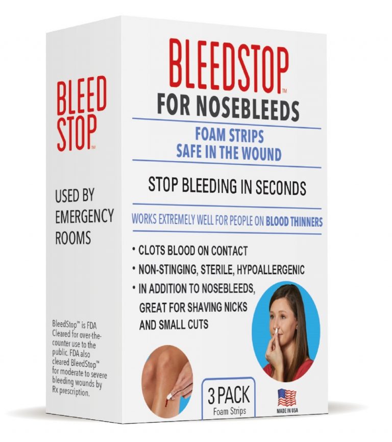 BleedStop™ Nosebleed Strips Stop Mild to Severe Nosebleeds.