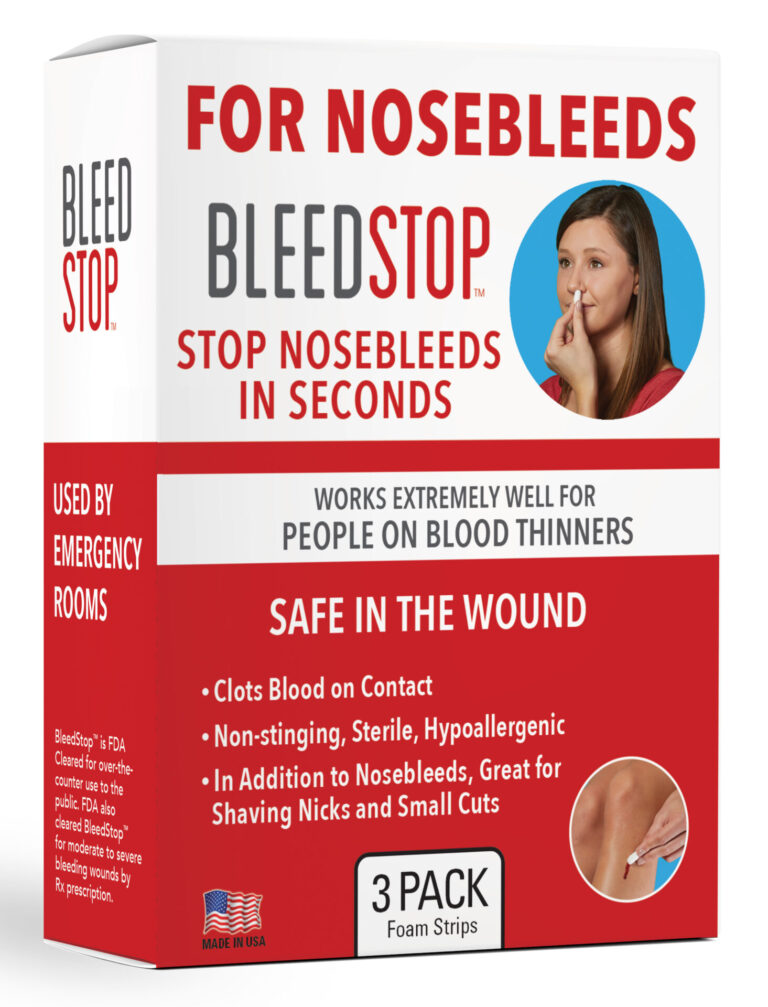 BleedStop™ for People on Blood Thinners, Great for Nosebleed